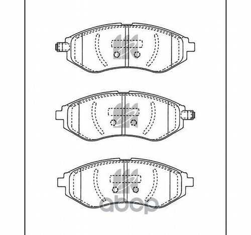 D11348 колодки тормозные передние Daewoo Lacetti