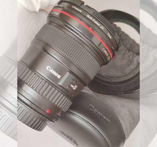 Canon EF 17-40mm f/4L USM Элька   чехол   бленда  