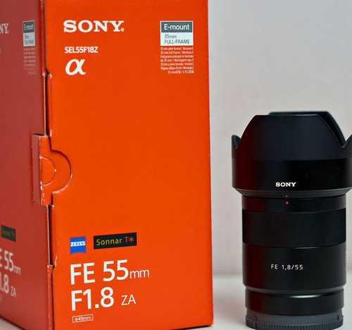 Объектив Sony FE 55mm f1.8 za Zeiss