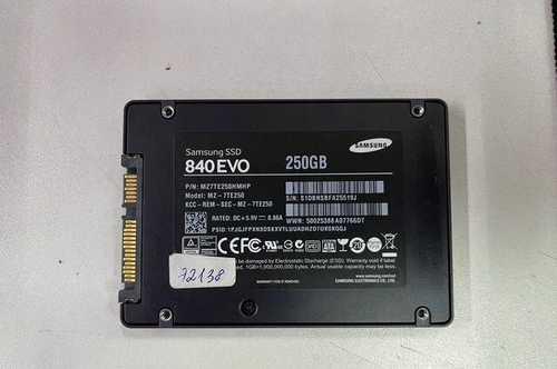 SSD Samsung 840 EVO 250 gb 72138ч 540/520 мб/с