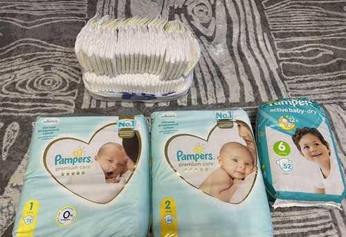 Подгузники Pampers premium care