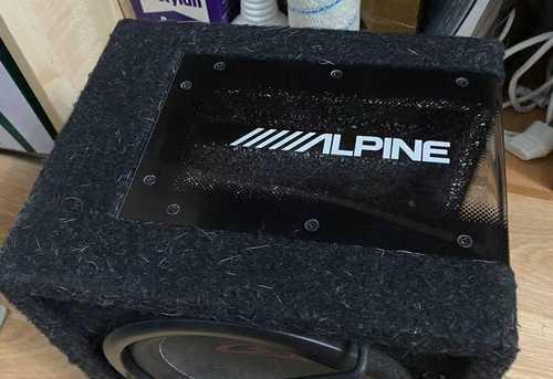 Сабвуфер alpine sbg 844br