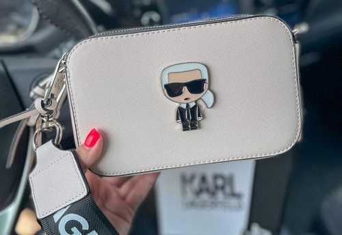 Новая сумка Karl Lagerfeld светло-бежевая