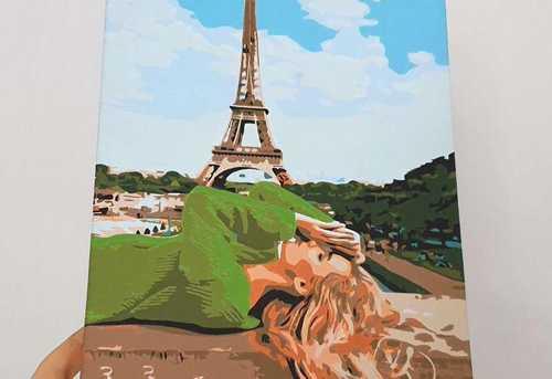 Картина Девушка в Париже