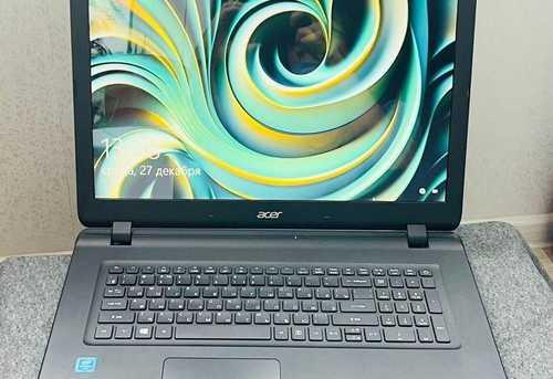 Acer 17.3 экран, 4 ядра Intel, 8Gb, SSD 240Gb