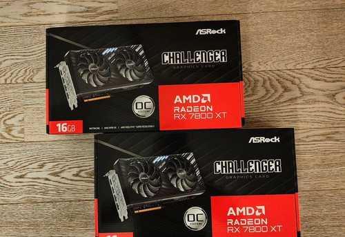 Видеокарта asrock Radeon RX 7800 XT challenger 16G