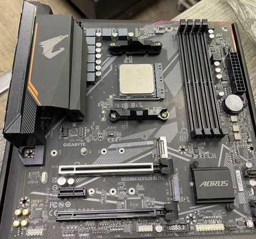 Комплект ryzen 5 3600  b550 aorus  16gb fury