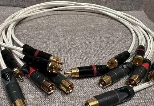 Межблочные кабели RCA,Neutrik,Rean(посеребряные)