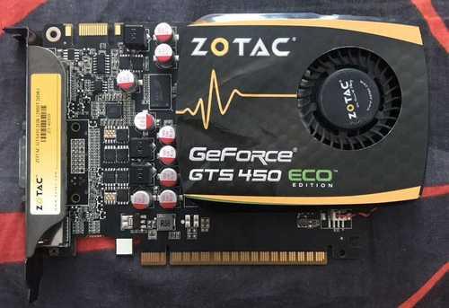 Видеокарта Zotac gts 450 2gb