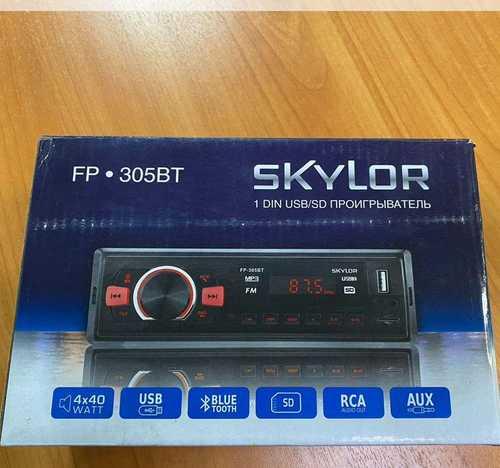 Автомагнитола skylor FP-305BT red, skylor FP305BT