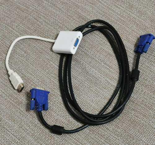 Кабель и переходник hdmi VGA