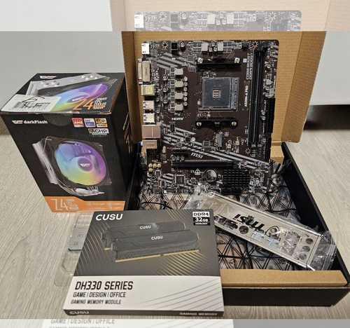 Комплект Новый Ryzen 5 5500, 32Gb 3600, MSI A520M