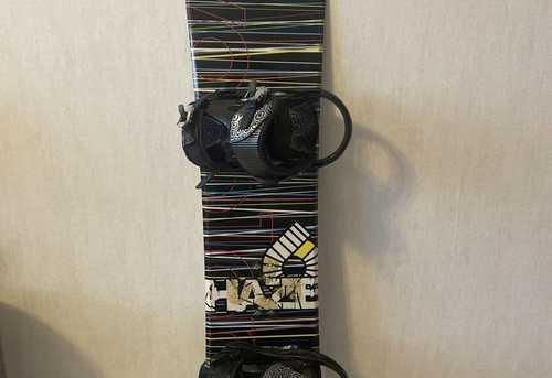 Сноуборд Two be one Haze 145 см + крепления