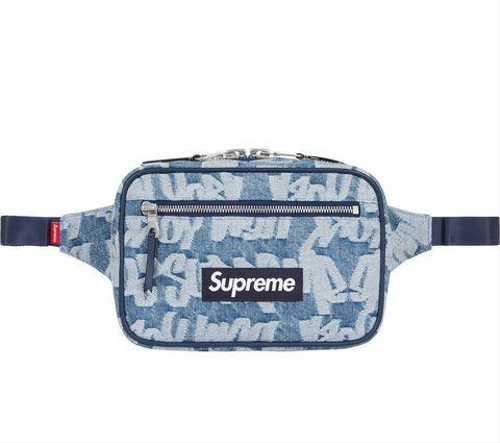 Сумка Supreme Fat Tip Jacquard Denim Waist Bag