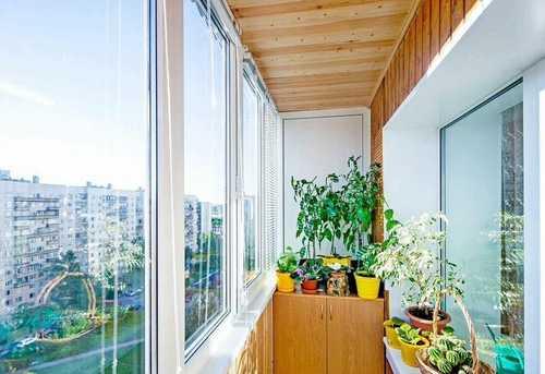 Остекление балконов / отделка балконов