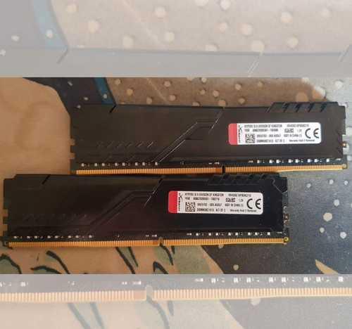 Оперативная память ddr4 16gb 2666 fury