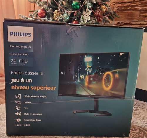 Philips Gaming Monitor Momentum 3000 коробка 24 d