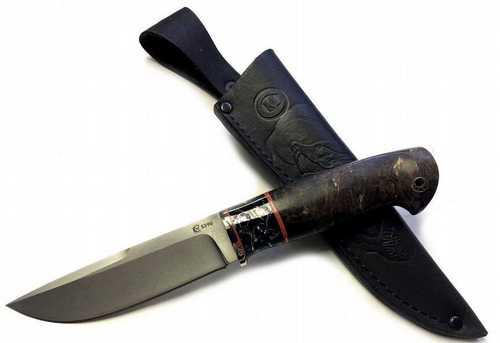 Нож Соболь, Bohler S390, литье мельхиор, ценные по