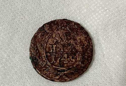 Монета империя 1749 денга