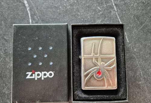 Зажигалка zippo 21023 arachno-flame silver