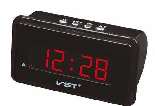 Часы VST728-1 220В красные цифры