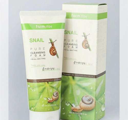 Очищающая пенка с муцином улитки Snail Pure Cleans