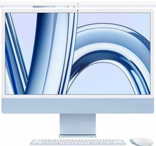 Моноблок Apple iMac 24" 4.5K M3 8/10CPU 256SSD Blu