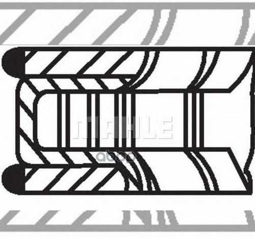 081RS001040N2 mahle/knecht Кольца поршневые BMW