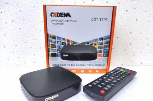 Цифровая приставка-ресивер DVB-T2 Cadena CDT-1793