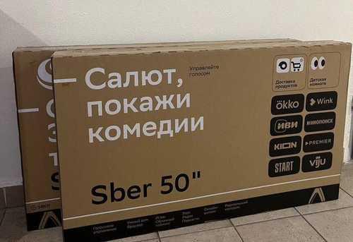 Новый 4k Smart TV телевизор 50" Sber. Гарантия