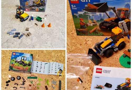 Lego city 60385 Экскаватор, 60390 Трактор, 60284