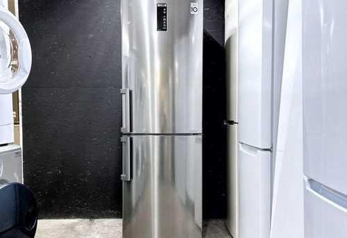 Холодильник металлик LG no frost бу с дисплеем