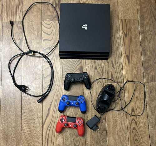 Sony playstation 4 pro 1tb 3 геймпада