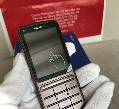 Мобильный телефон Nokia C3-01 медный