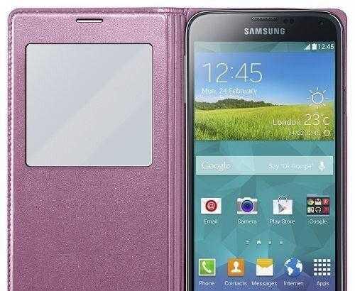 Оригинал Интерактивный Чехол для Samsung S5 (Pink)