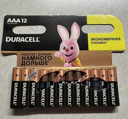 Батарейки Duracell AAA 12 штук