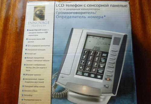 Стационарный LCD телефон с сенсорной панелью