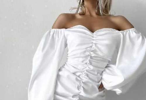Вечернее платье белое 42,44
