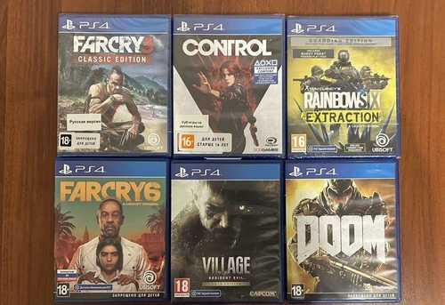 Игры для PS4 (Far Cry, Resident Evil, Doom)