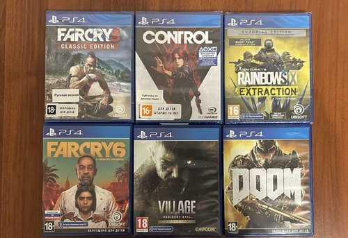 Игры для PS4 (Far Cry, Resident Evil, Doom)