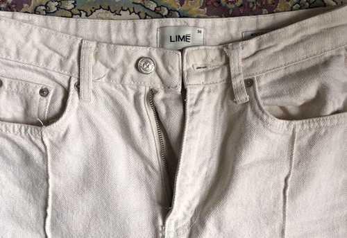 Прямые джинсы lime белые