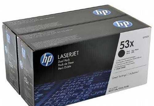 HP Q7553XD (53X) картридж черный (2*7000 стр.)