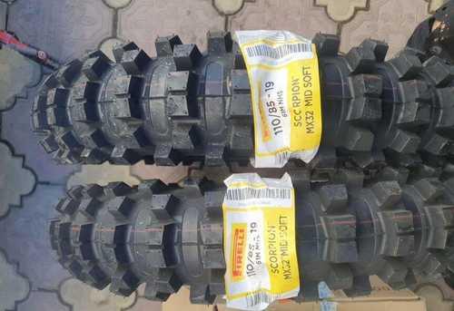 Покрышка pirelli scorpion MX32 MID soft 110/85-19