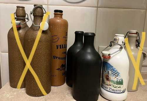 Керамические бутылки с пробками