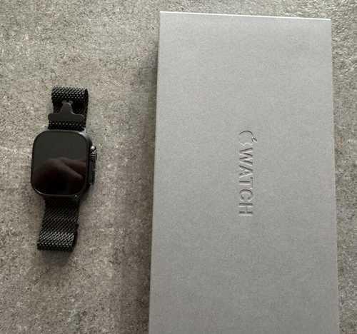 Apple watch ultra 2 black milanese loop