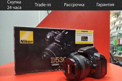 Фотоаппарат Nikon D5300 + объектив 50mm f/1.4G