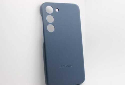 Samsung S23 Кожаный Чехол "Синий"