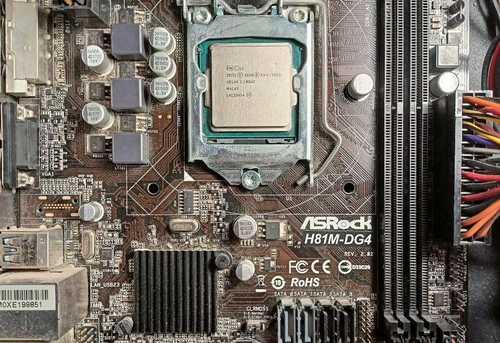 Материнская плата asrock h81m-dg4