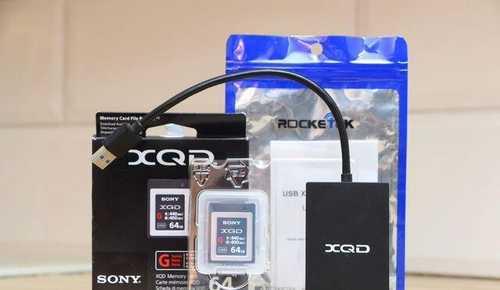Sony XQD 64GB 440R/400W + картридер