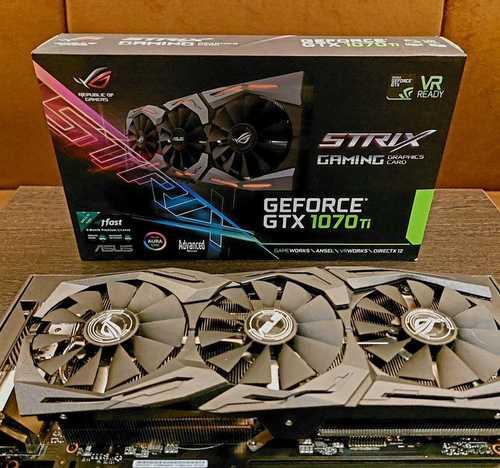 Видеокарта gtx 1070 ti strix 8gb